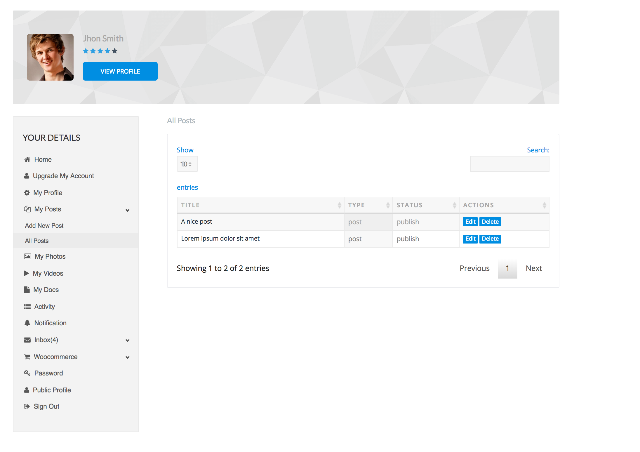 Final User - WP Front-end User Profiles by e-plugins | CodeCanyon